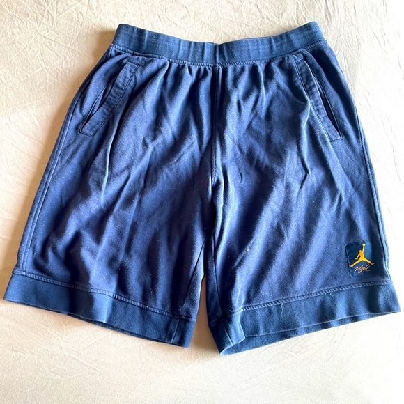 Jordan | Shorts | Nike Air Jordan Flight Shorts Blue With Gold Spec ...